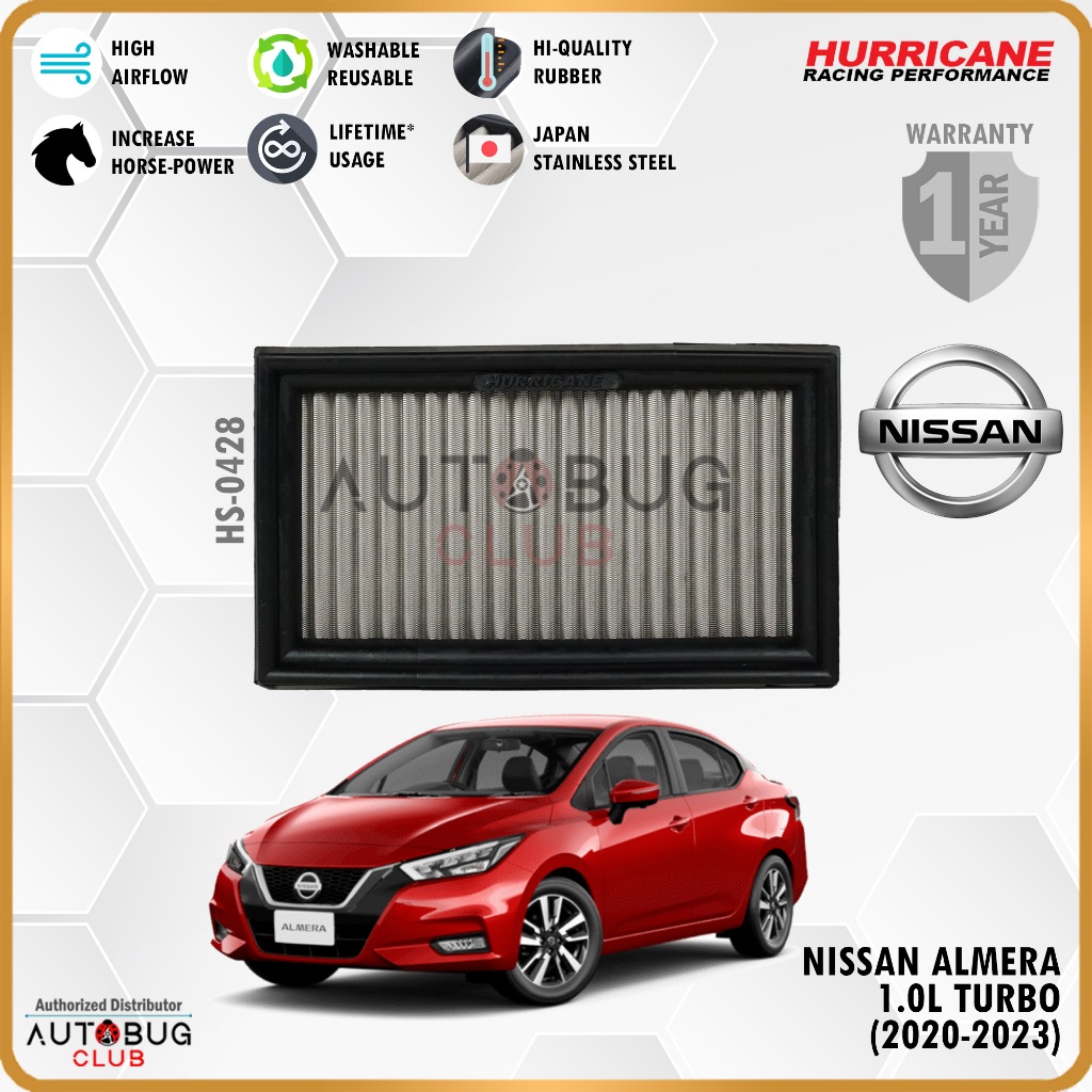HURRICANE Car Engine Air Filter [NISSAN ALMERA 1.0L TURBO 2020-2023 ...