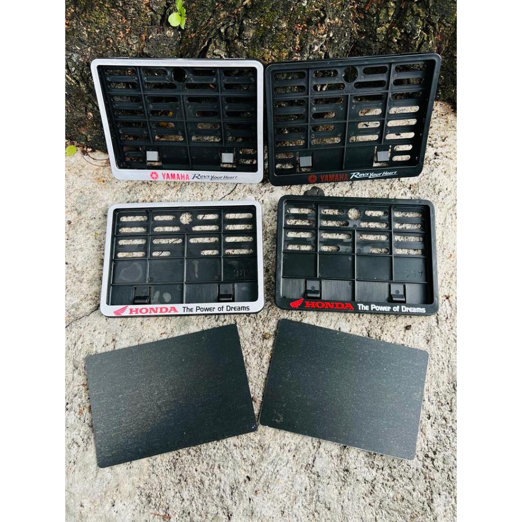 Universal Number Plate Holder + Frame Yamaha Honda + Papan Board Motor ...