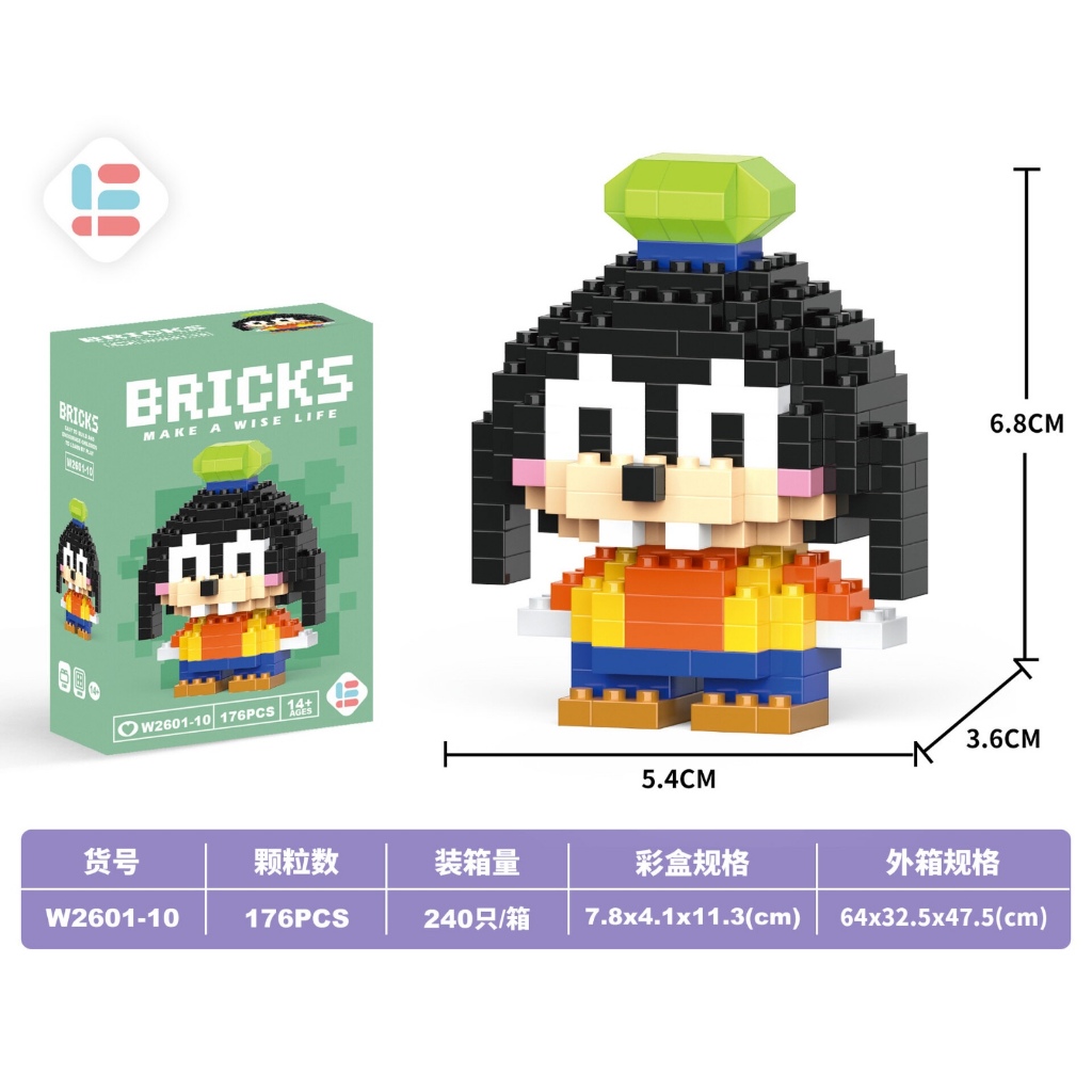 Building Block Nano Bricks Cute Cartoon (Make A Wise Life) 5mm & 8mm 14 ...
