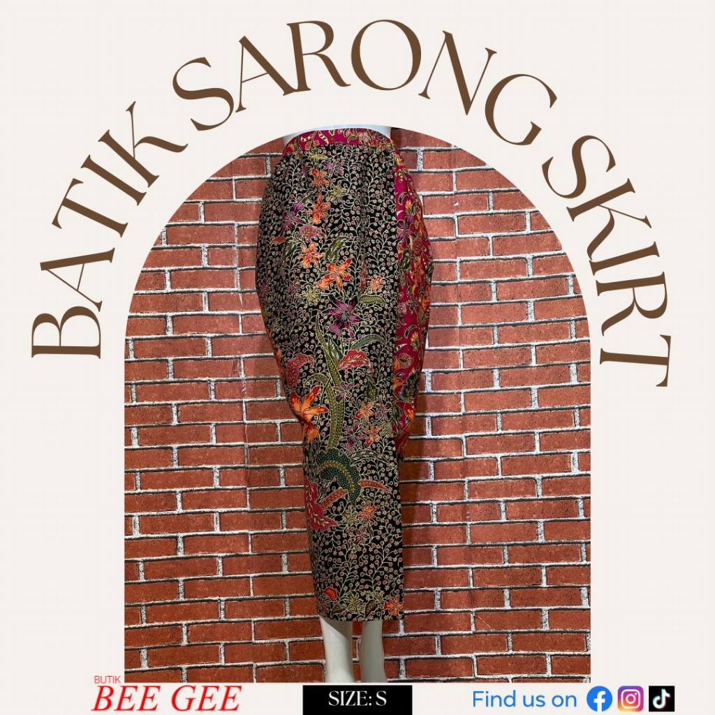 Batik Sarong Skirt (Size: S) [Nyonya Style & Ready Made] |Batik Jahit ...