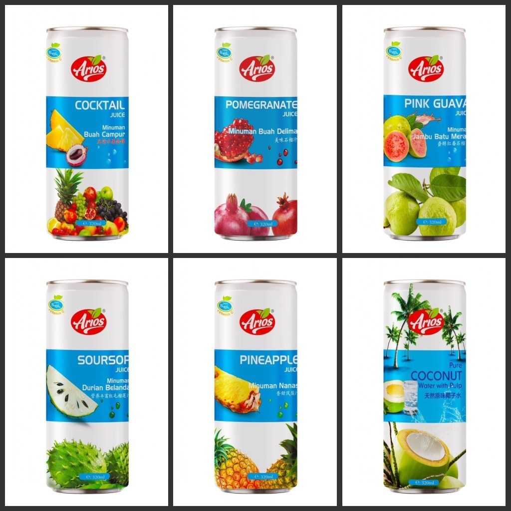 READY STOCK [HALAL] ARIOS --COCKTAIL,COCONUT,GUAVA,PINEAPPLE ...