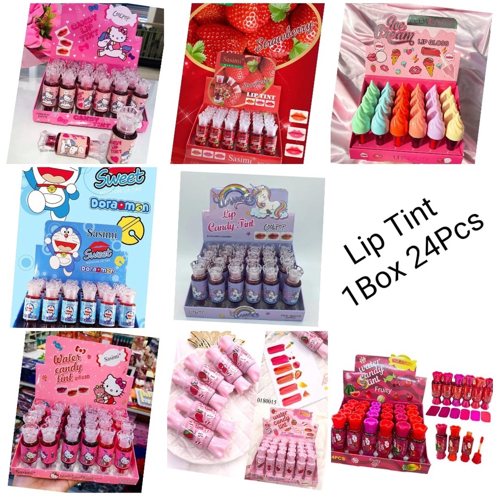 New Sasimi HijaBeauty Rimocco Magic Olany Water Candy Lip Tint Lipgloss ...