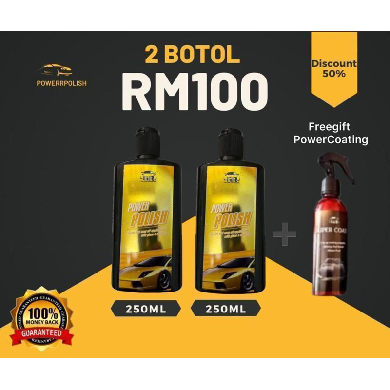 gr power polish viral - 2 botol free coating | Shopee Malaysia