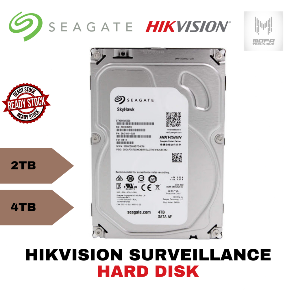 HIKVISION 2TB / 4TB SURVEILLANCE HARD DISK | Shopee Malaysia