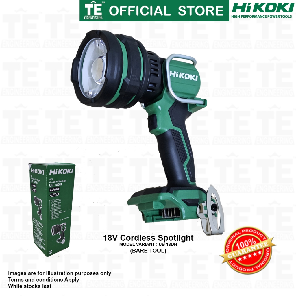 HIKOKI 18V UB18DH Cordless Spot light (UB18DH) (Bare Tool Only ...