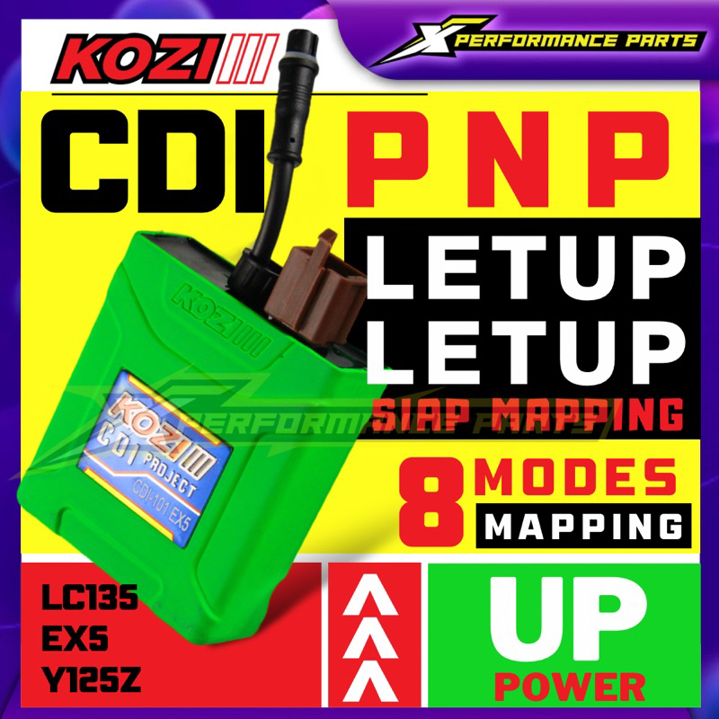 CDI 8 Modes Letup-Letup Plug and Play Buang cut off LC135 EX5 Y125Z ...