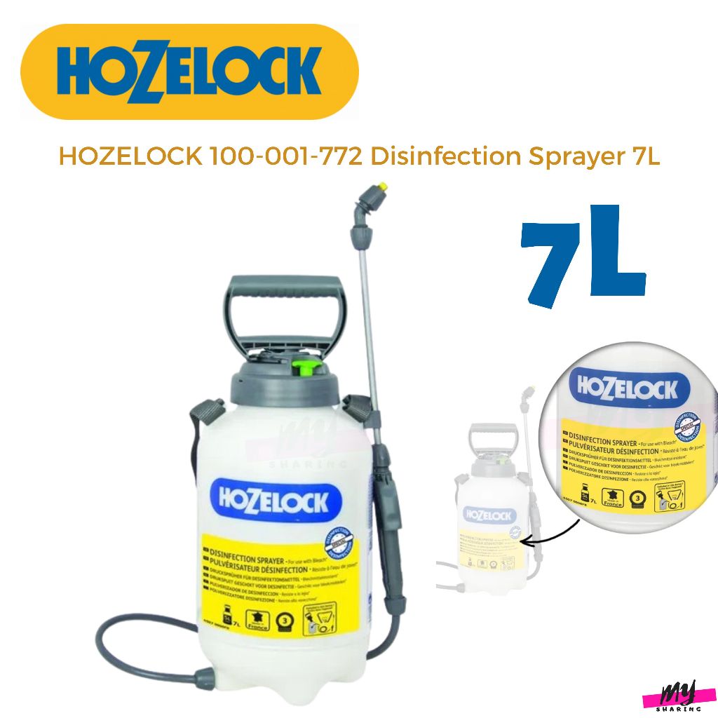 HOZELOCK 100-001-772 Disinfection Pressure Sprayer 7L | Shopee Malaysia