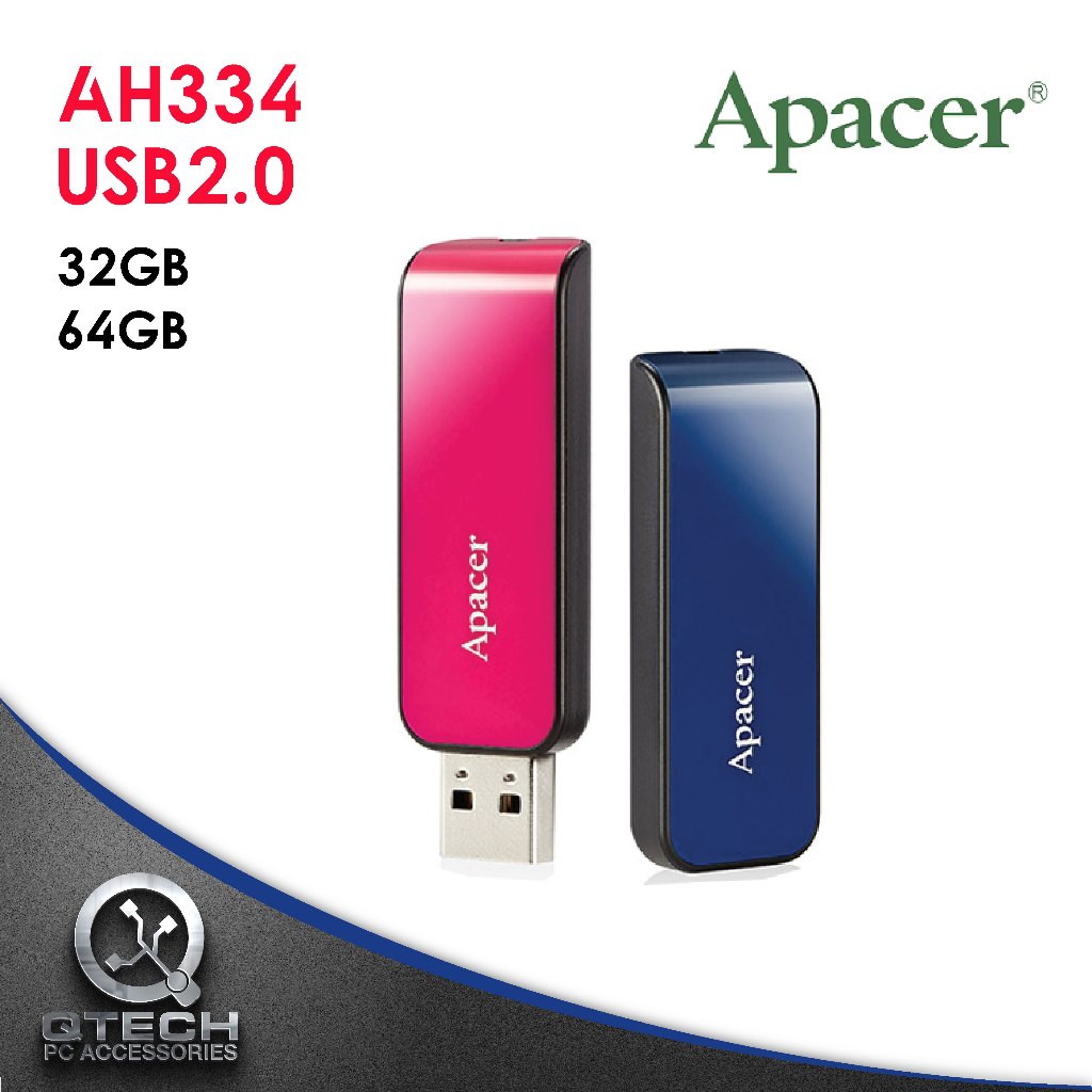 APACER AH334 AH335 32GB 64GB PENDRIVE CLICK-CO SLIQ 64GB 128GB 256GB ...