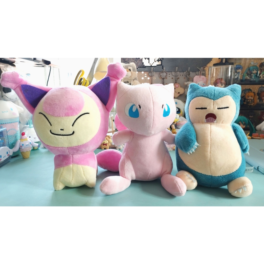 Pokemon Cute Plushie Plush Soft Toy - Skitty, Mew, Snorlax | Shopee ...