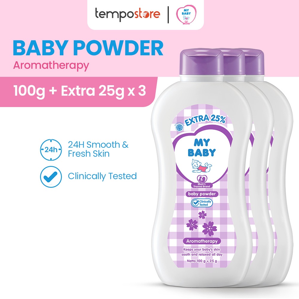My Baby Powder Aromatherapy With Extra Refill (100g + 25g x 3 Pack ...
