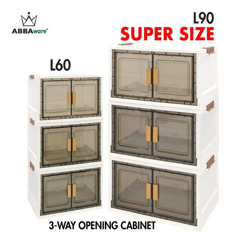 ABBAware 1/2/3/4/5 Layers Twin Doors Storage Cabinet / Stackable ...
