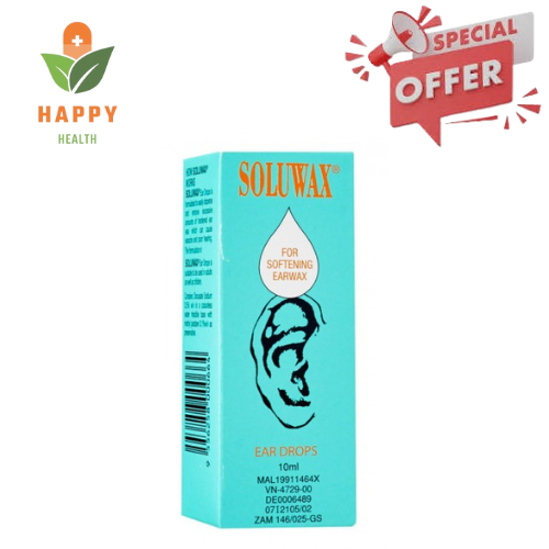 [ Exp 11/2025 ] SOLUWAX EAR DROPS (SOFTENING EARWAX) 10ML | Shopee Malaysia