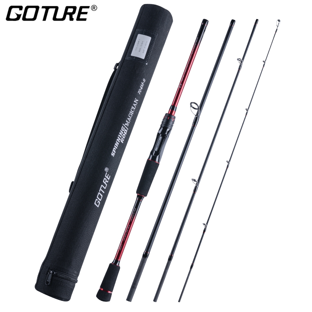 Goture Travel Fishing Rods 24/30T Carbon Fiber 6ft-8ft Casting/Spinning | Shopee Malaysia