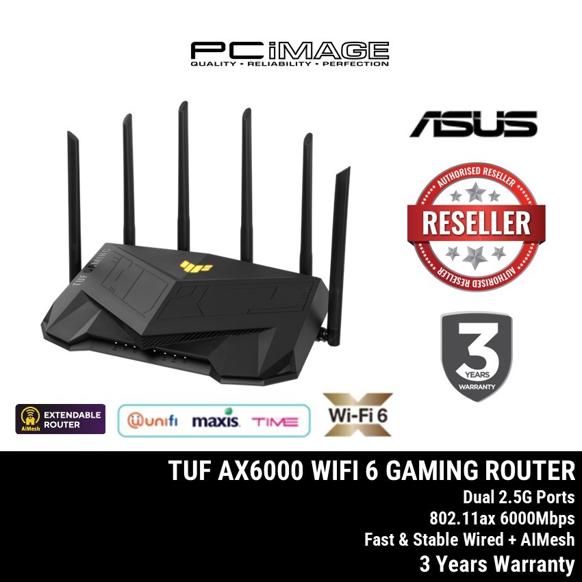ASUS TUF Gaming TUF-AX5400 / TUF-AX4200 Dual Band WiFi 6 Gaming Router ...