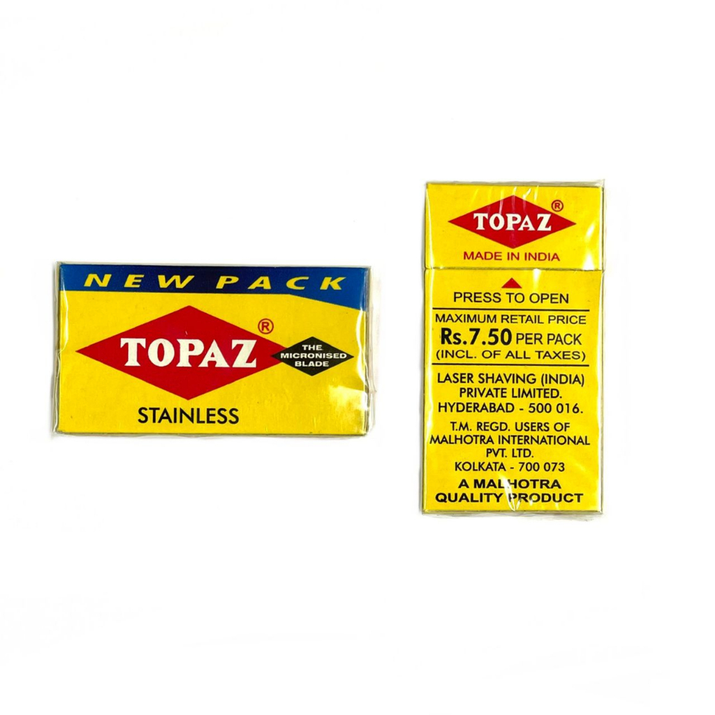 Made In India Ori Topaz Shaving Razor Blade Mata Pisau Cukur 2 Box X 5 Pcs Shopee Malaysia
