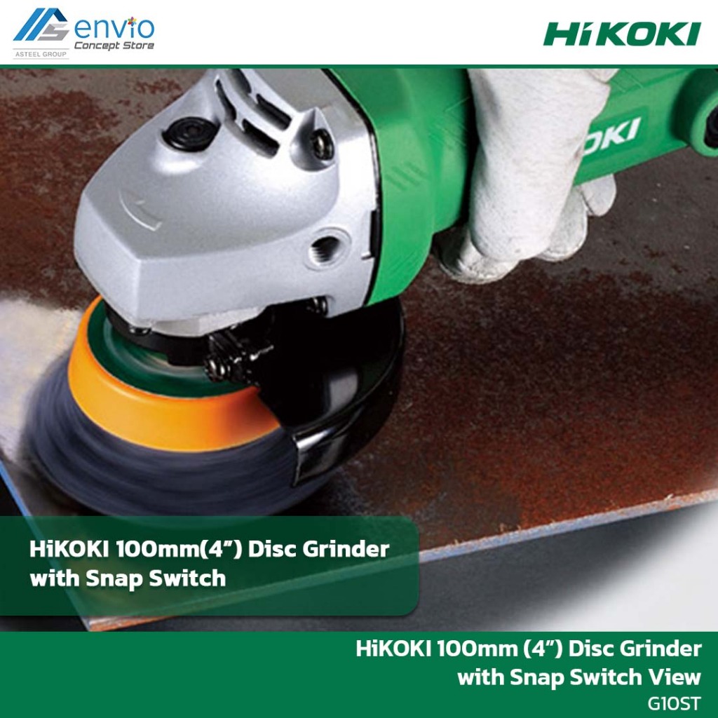 HIKOKI 100mm (4") Disc Grinder with Snap Switch G10ST | Shopee Malaysia