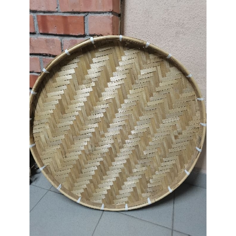 [Cheerfulbee] XL XXL 70cm 75cm/ Bamboo Hand Crafted Tray Nyiru Bulat ...