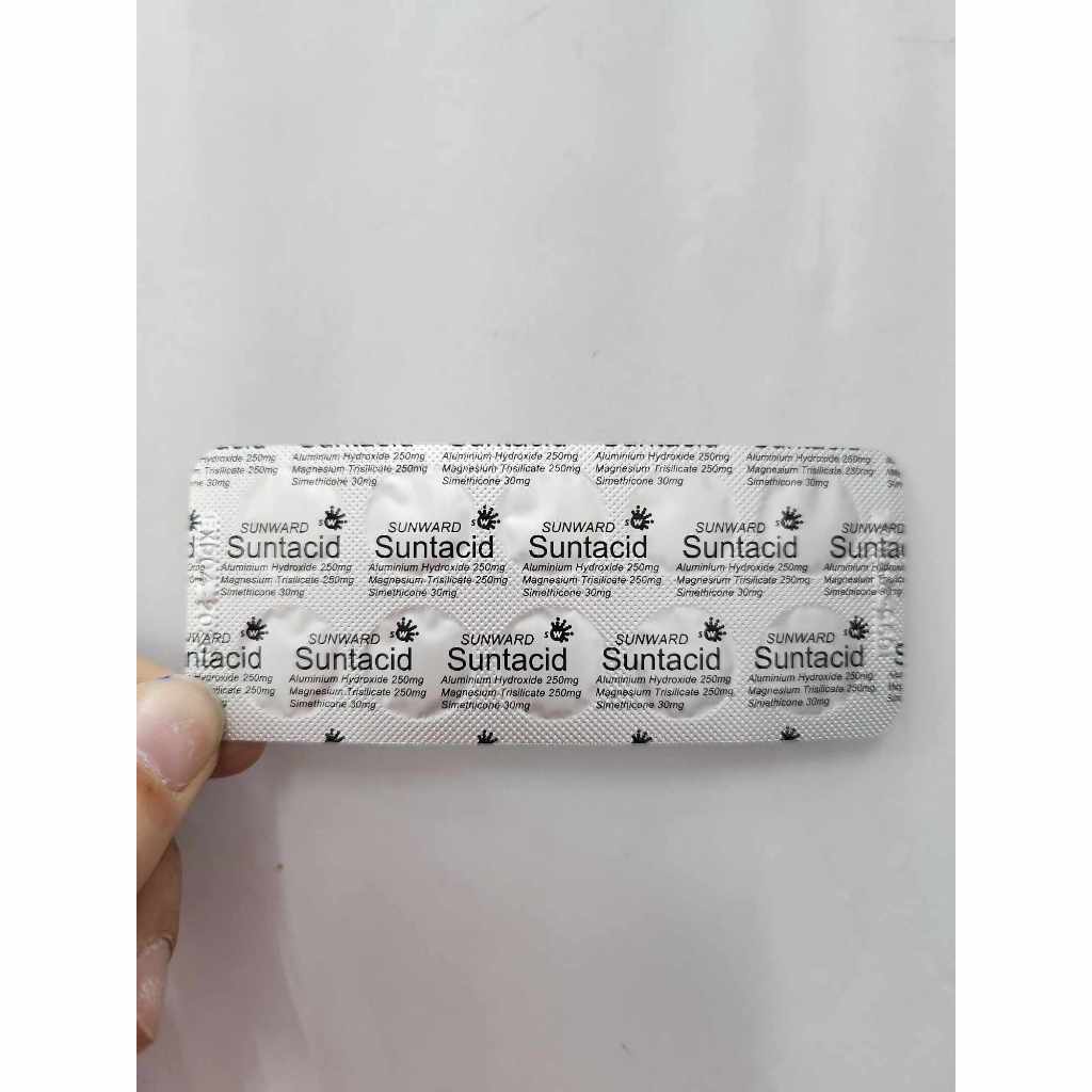 SUNWARD SUNTACID TABLET 10'S | Shopee Malaysia