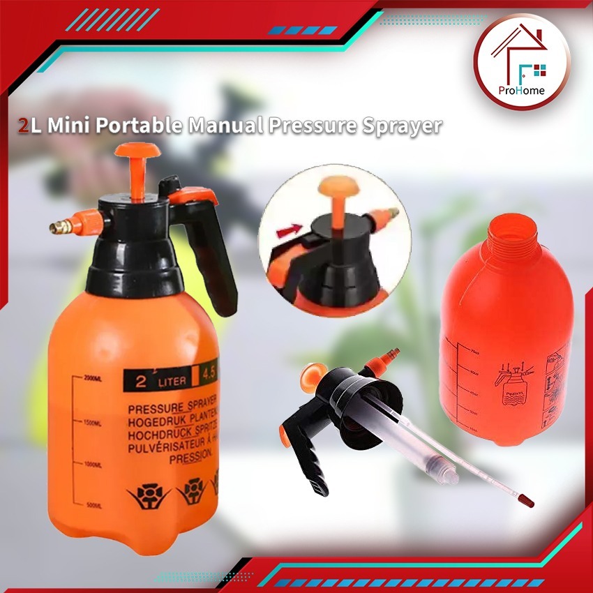 2L Pressure Sprayer For Gardening/ Chemical Sprayer/ Plant Watering Can ...