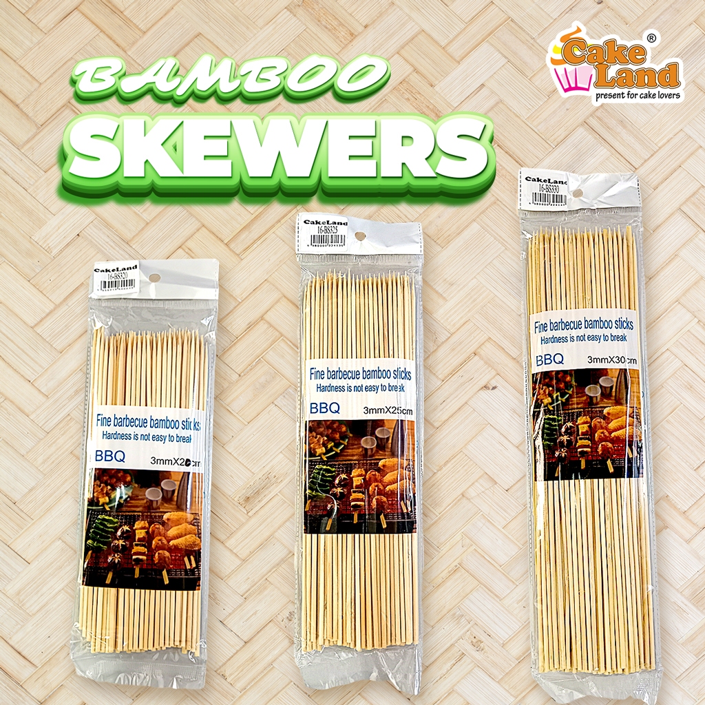 Cake Land Bamboo Skewers (200mm/250mm/300mm) | Shopee Malaysia