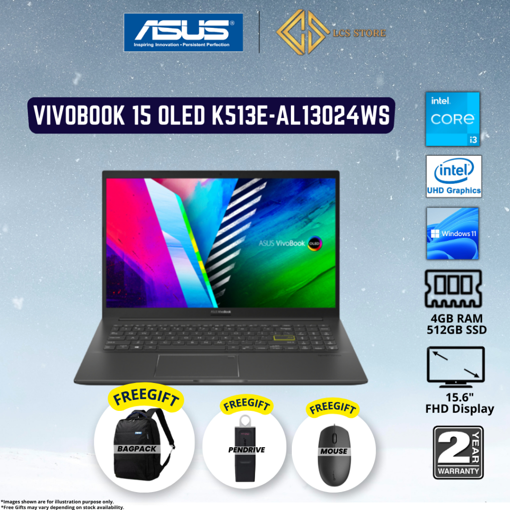 [READY STOCK] Asus VivoBook 15 OLED K513E-AL13024WS 15.6" FHD Laptop ...