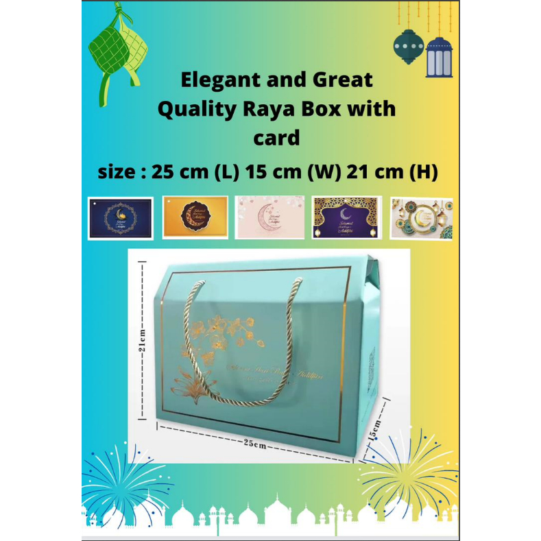 Raya Elegant Gift Box 1 Set 10 Kotak Kuih Raya Aidilfitri Packaging ...