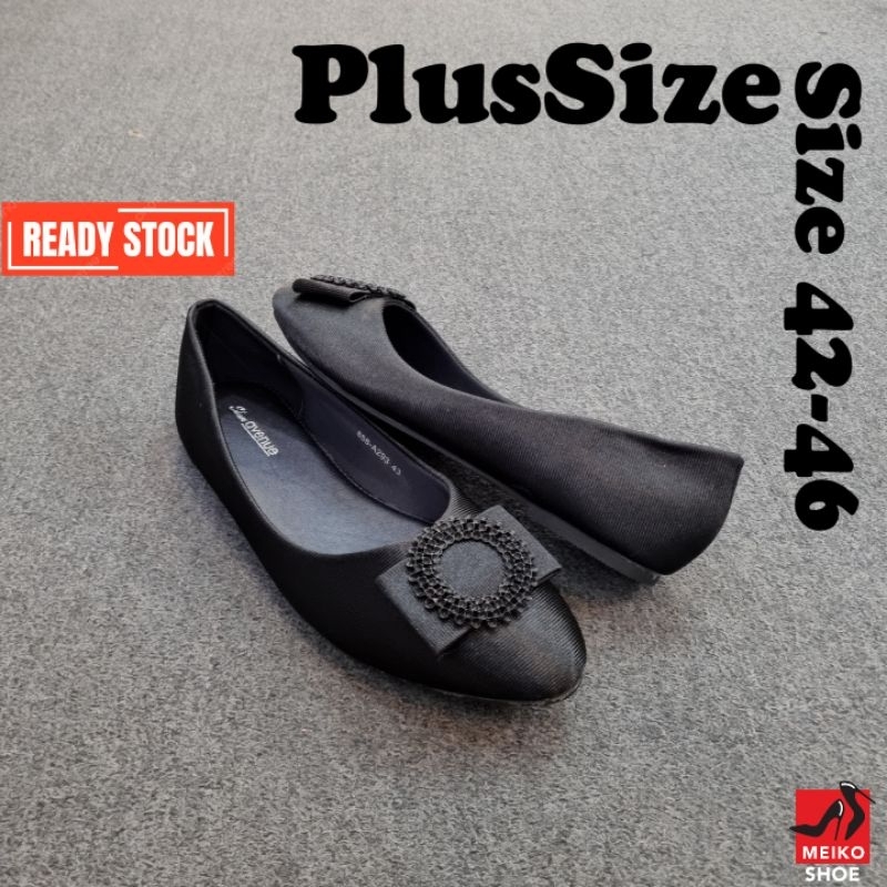 Plus Size Kasut Size Besar Size 42-46 Women Shoes Black 858-A293XL ...