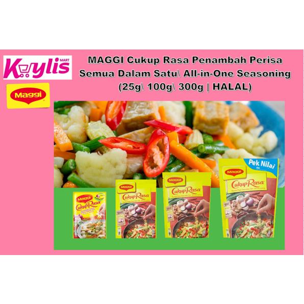 MAGGI Cukup Rasa Penambah Perisa Semua Dalam Satu\ All-in-One Seasoning ...