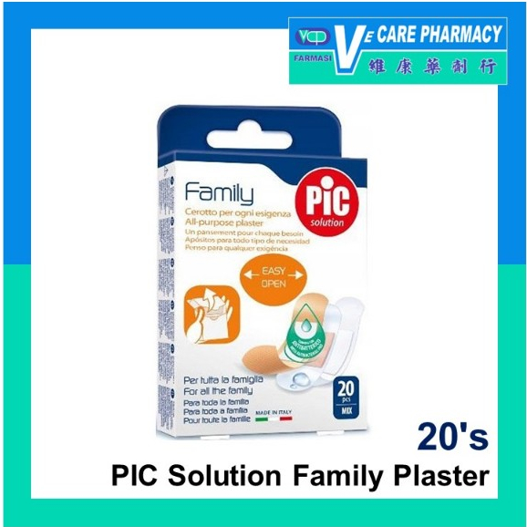 [Exp: 03/27] PIC Solution Family All-Purpose Plaster 20pcs(Mix ...