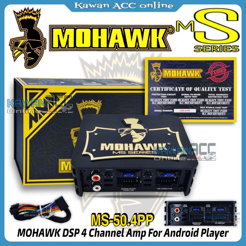 MOHAWK DSP MS-Series 4-Channel Plug & Play Booster Car Amplifier **100 ...