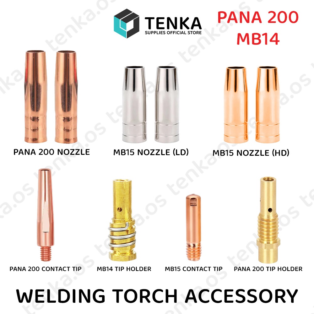 TENKA MB14 PANA 200 Welding Machine Torch Accessory CO2 TIP 14AK 15AK ...