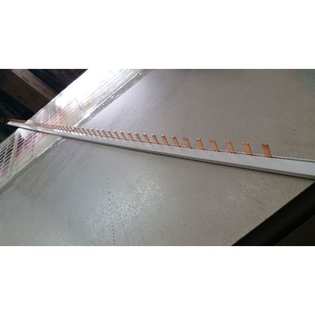 63A Single phase copper bar with insulator copper busbar mcb bar single ...