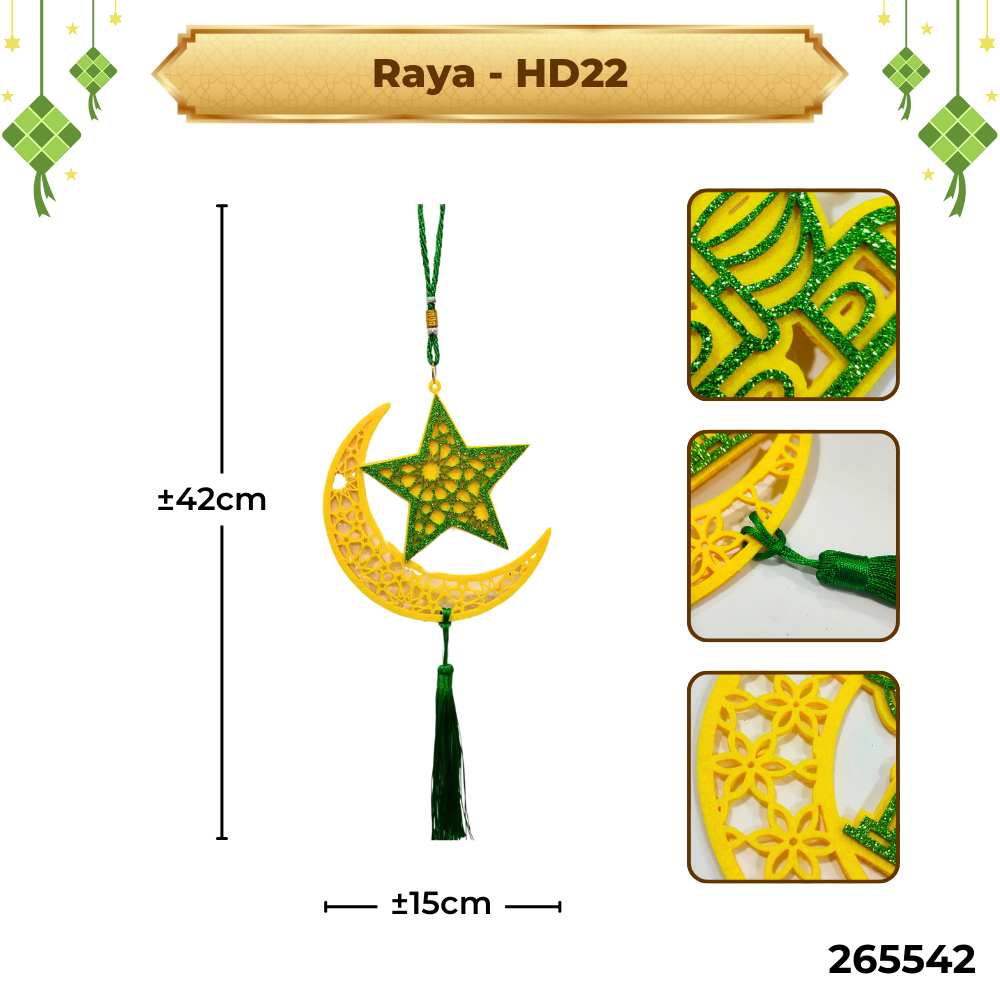 SUPERSAVE Hari Raya Wall Decoration Ceiling Glitter Hanging Deco Rumah ...