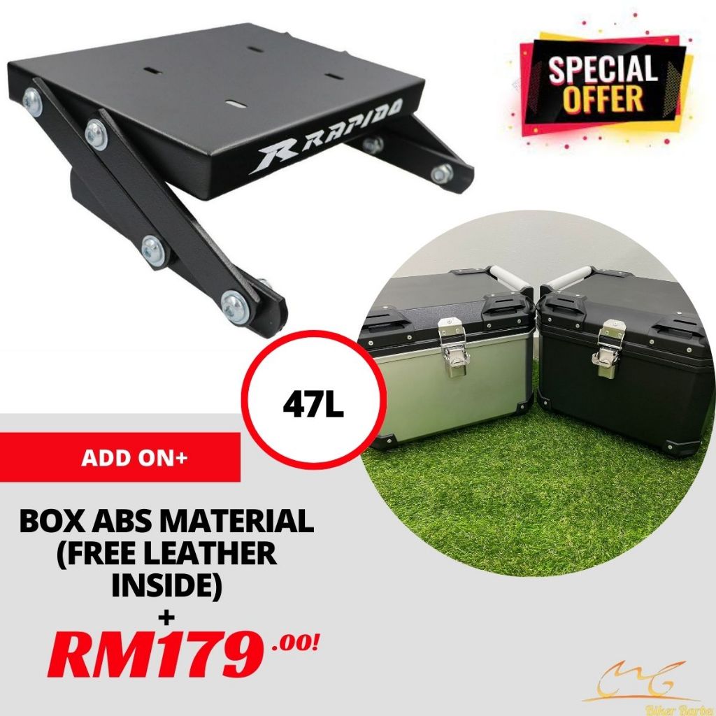 [READY STOCK] RAPIDO ADJUSTABLE REAR RACK MONO RACK FOR Y15ZR/RS150/RSX ...