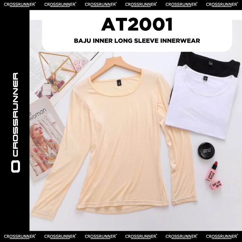 Crossrunner Baju Inner Long Sleeve Baju Dalam Lengan Panjang Innerwear ...