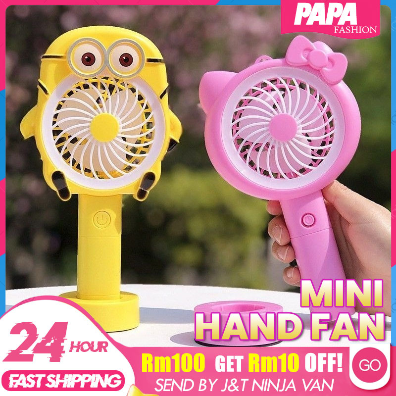 Kipas Mini Table Hand Fan Portable Rechargeable Kipas Angin Mini Kecil ...