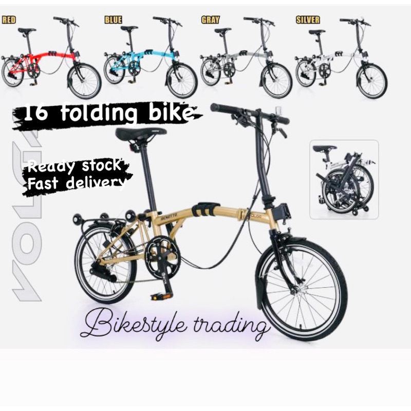 FOLDING BIKE/Basikal Lipat/16” FOLDING BIKE/Folding bike alloy rim ...