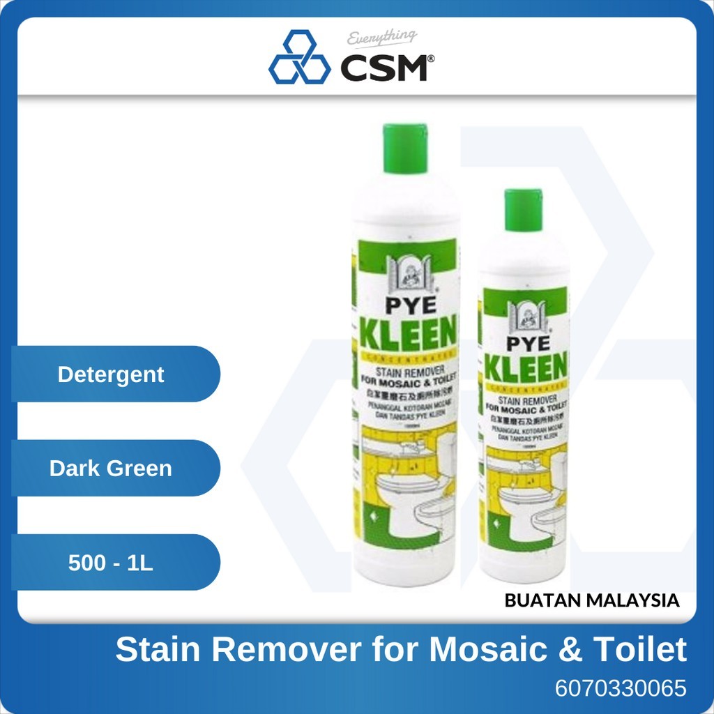 PYE Dark Green Kleen Stain Remover for Mosaic & Toilet CLKL Tough Stain ...