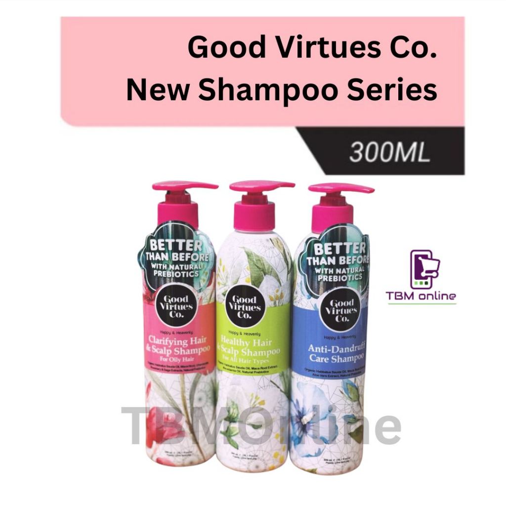 Good Virtues Co. [GVC] Hair Shampoo 300ml - Clarifying Oily/ Anti ...