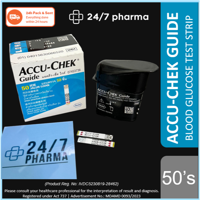 ACCU-CHEK GUIDE ME Blood Glucose TEST STRIPS accuchek accucheck check ...