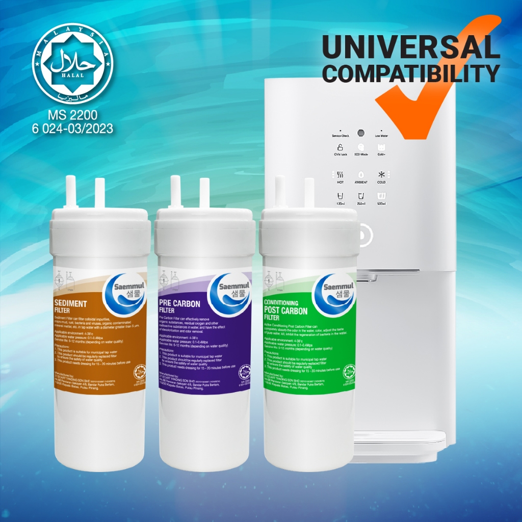 SAEMMUL 6”U TYPE MINERAL WATER FILTER HALAL FOR COWAY PETIT, NEO, NEO ...