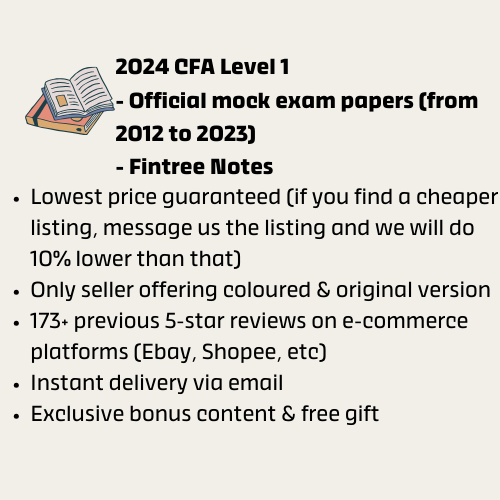 2024 CFA Level 1 Official Past Mock Exam Papers (2012-2024) & Fintree ...