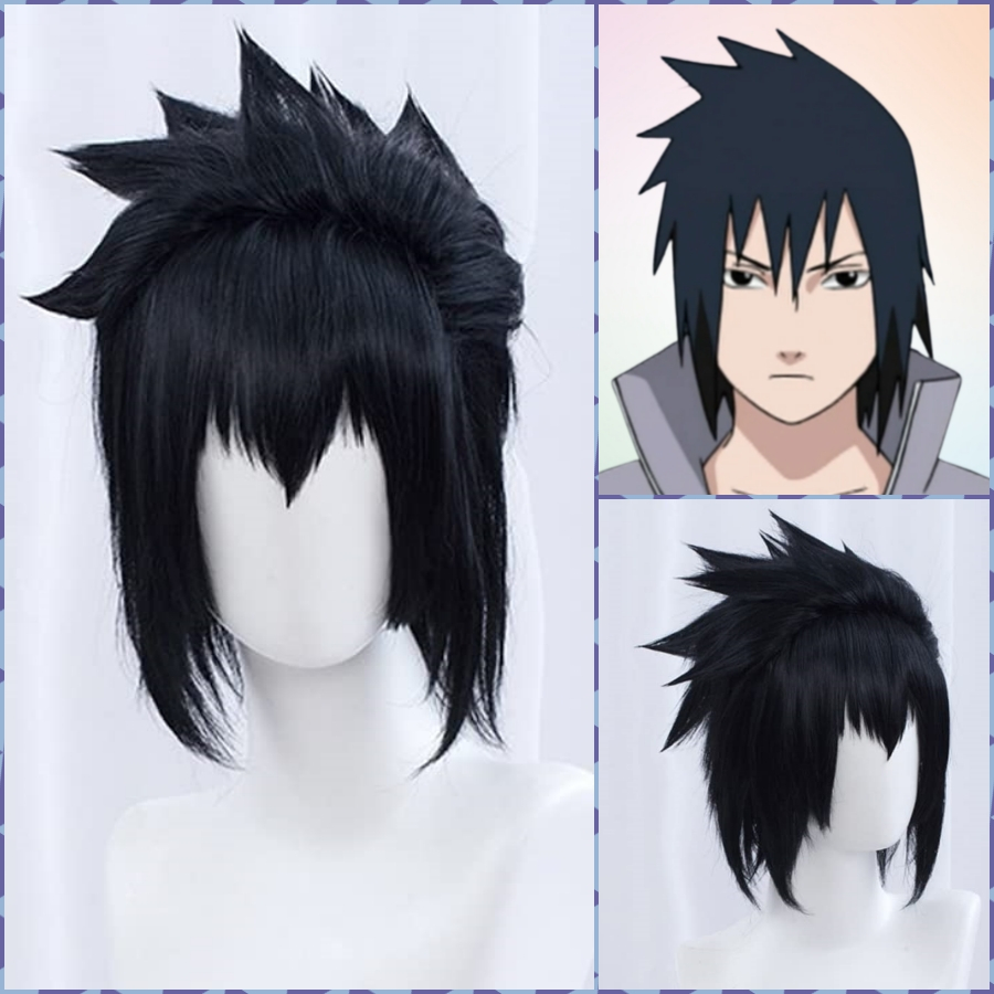 Sasuke Uchiha Naruto - Dark Black Cosplay Wig | Shopee Malaysia
