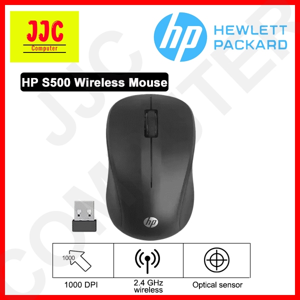 HP S500 1,000DPI WIRELESS MOUSE | 300144 | Shopee Malaysia
