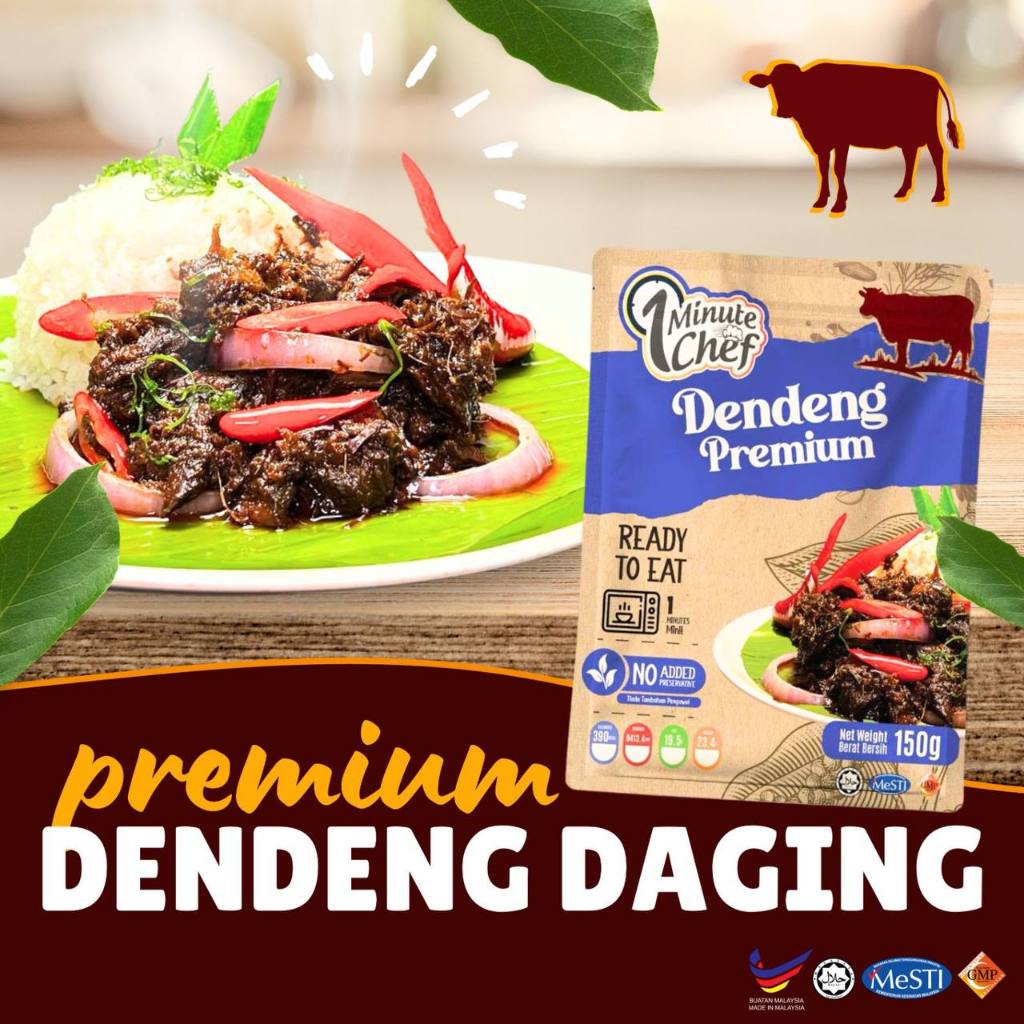 Daging Dendeng 1 Minute Chef/Daging senang masak sedap | Shopee Malaysia