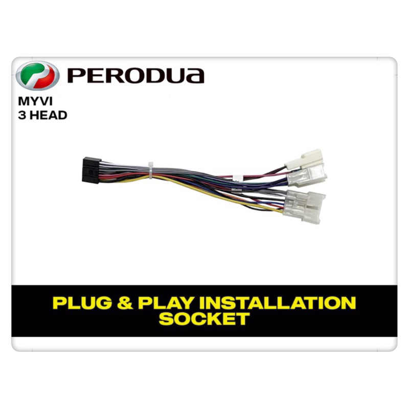 Peroduo Myvi / bezza / alza Plug & Play Socket For Android Play ...
