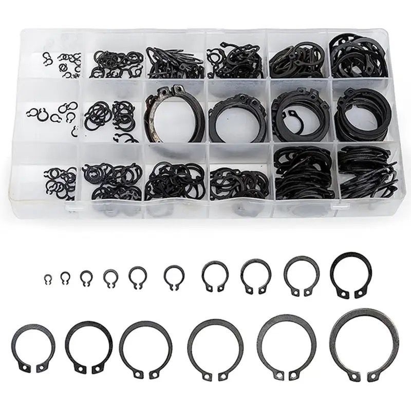300PCS Circlips for Holes / Circlips for Shafts / E Ring Combination ...
