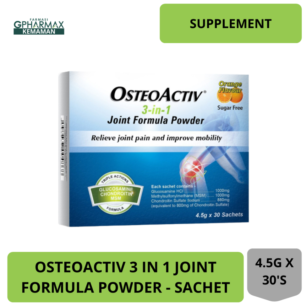 OsteoActiv 3 in 1 Joint Formula Powder 4.5gx30's | Shopee Malaysia