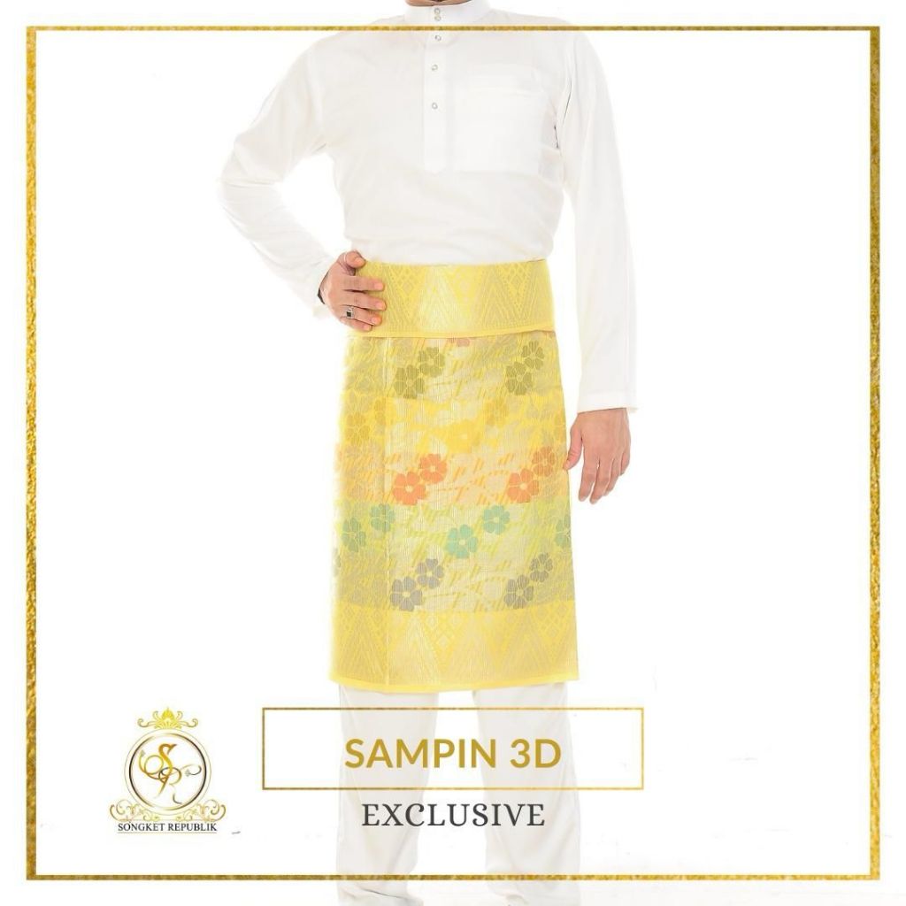 [READY STOCK] KAIN SAMPING 3D EKSKLUSIF DESIGN RAYA 2024 | Shopee Malaysia