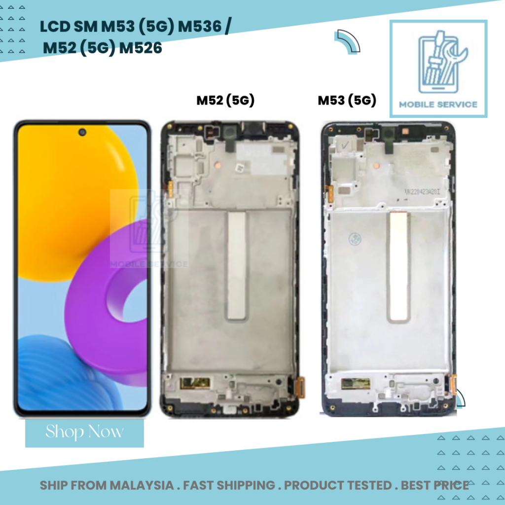 LCD SAM SM M53 (5G) M536 / M52 (5G) M526 Display + Touch Screen ...